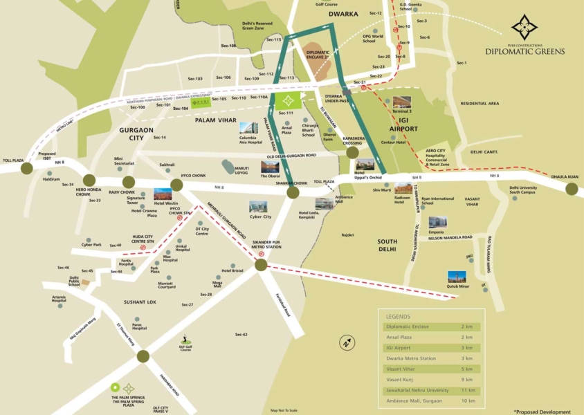 Puri Diplomatic Greens: Elevate Your Lifestyle with Luxurious Residences